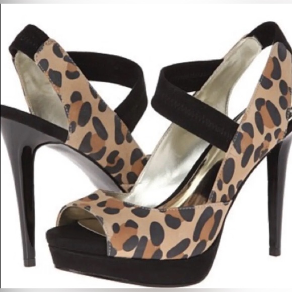 Carlos Santana | Shoes | Carlossantana Wmn Kid Suede Leopard Print Peep ...